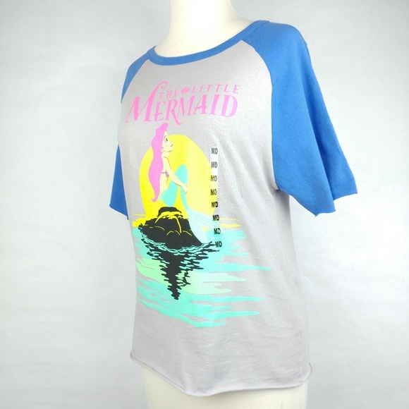 Disney | Tops | Nwt Disney Raglan Cut Off Graphic Crop T Shirt | Poshmark